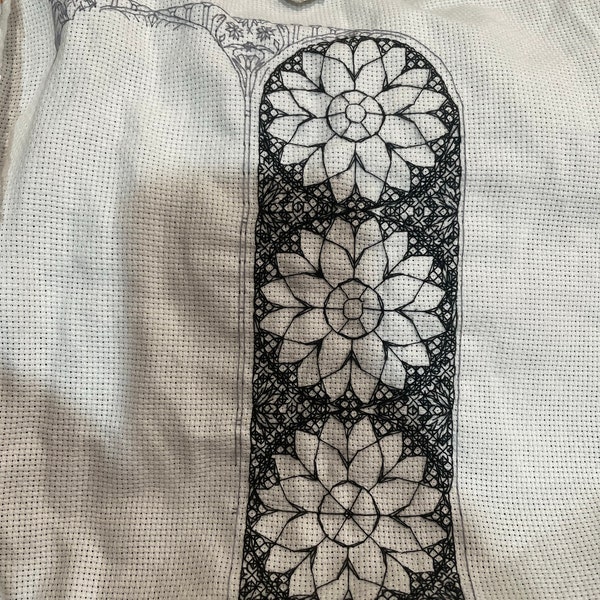 Temperature Stitch - Gothic Cathedral With Stained Windows - Modern ...