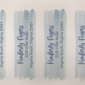 Watercolor Forest Trees Cabin Return Address Labels - Etsy