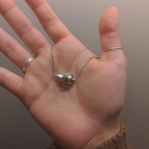 Fidget Toy Pendant Modern Kinetic Necklace Fidget Jewelry for Women ...