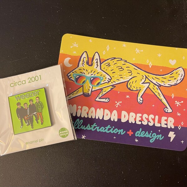 Green Album Enamel Pin - Etsy