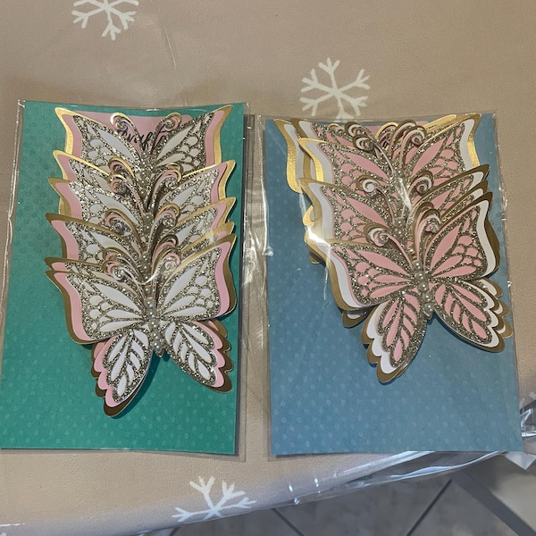 Small Glitter Butterfly Bundles / 3D Layered Butterflies / Butterfly ...