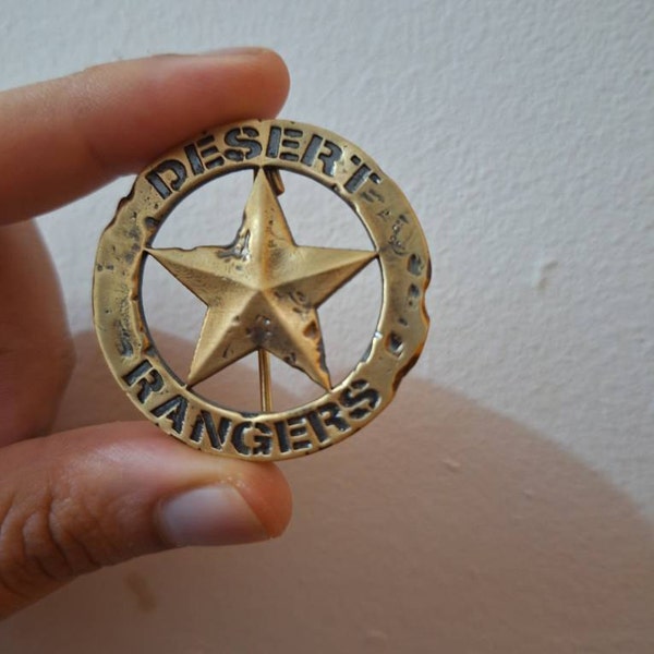 Desert Ranger Badge Brooch - Etsy