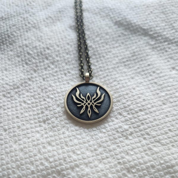 Large Sterling Silver Tidus Necklace From Final Fantasy X - Etsy