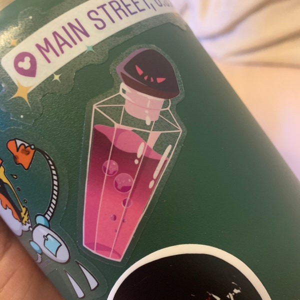 Hades Mortal Poison Transparent Sticker/ Hercules Disney Villain Potion ...