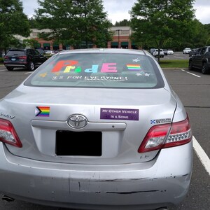 LGBTQ Pride Flag Static Cling Windows Mirrors Car Windows - Etsy