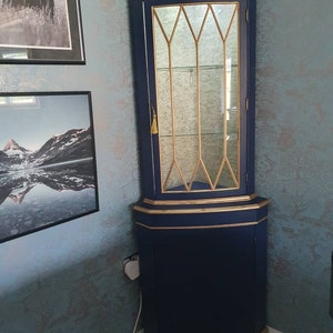 Dark Grey Drinks Gin Corner Cocktail Display Cabinet Vintage - Etsy UK