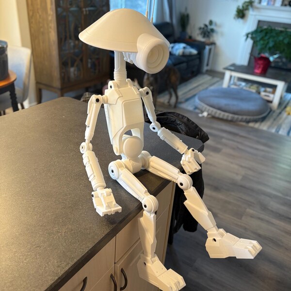 Life Size Battle Droid 3D Printed Beige - Etsy