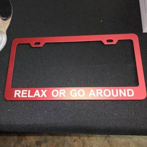 Custom License Plate Frame Laser Engraved on High Quality - Etsy