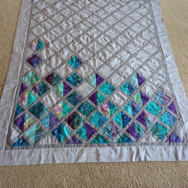 Windswept - Modern Drunkards Path Flower PDF Quilt Pattern. Make a Bold ...