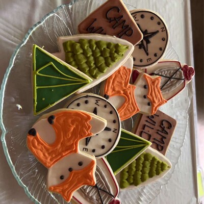 Happy Camper Themed Custom Cookies - Etsy