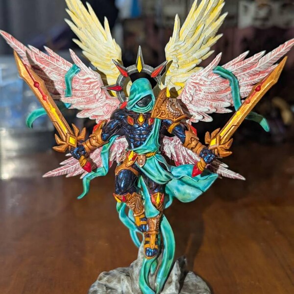 Armoured King on Throne With Lich Miniature for D&D, Dungeons and ...