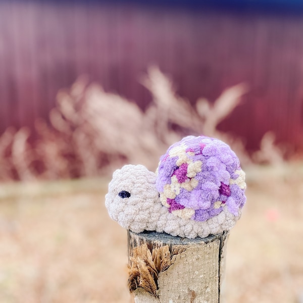 Crochet Snail Pattern, Snail Mail the Snail, Chunky Amigurumi Insect ...