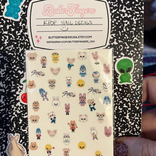 Stray Kids SKZOO Version 2| Stray Kids Waterslide Nail Decals| SKZ Nail ...