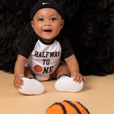 Personalized Basketball Half Birthday Uniform Jersey Headband ...