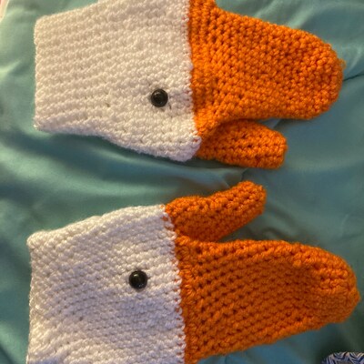 Goose Mittens Custom Size Crochet Pattern Instant Download - Etsy