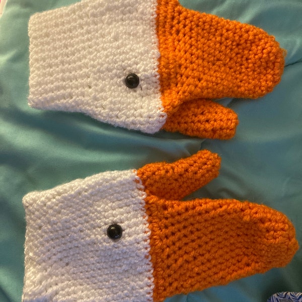 Goose Mittens Custom Size Crochet Pattern Instant Download - Etsy