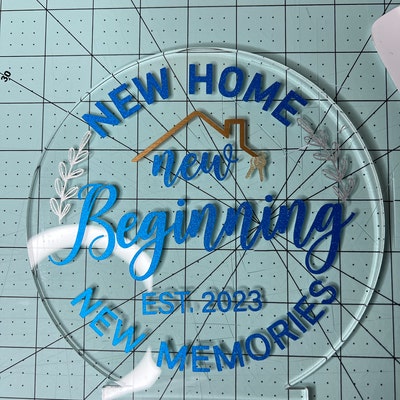 New Home New Beginning New Memories SVG, New Home Sign SVG, Wedding Gifts SVG, Farmhouse Decor ...