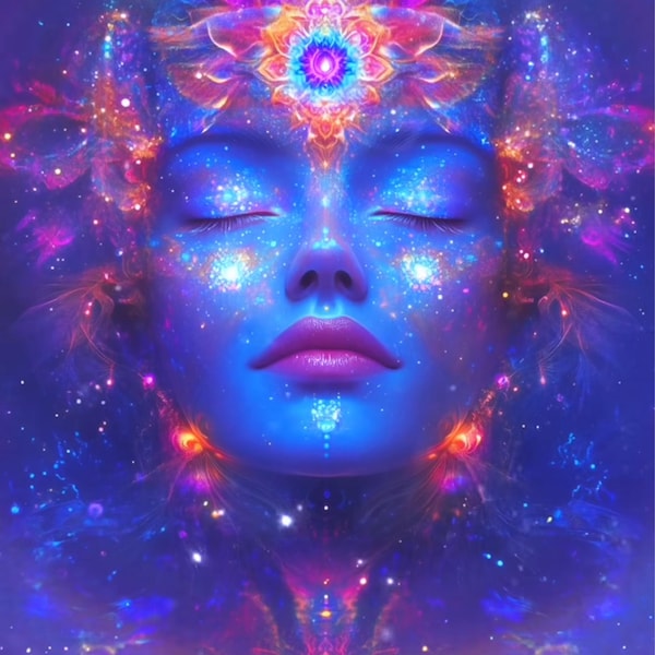 Evil Eye Satin Bandana - Mystical Blue Eye and Floral Pattern Scarf ...