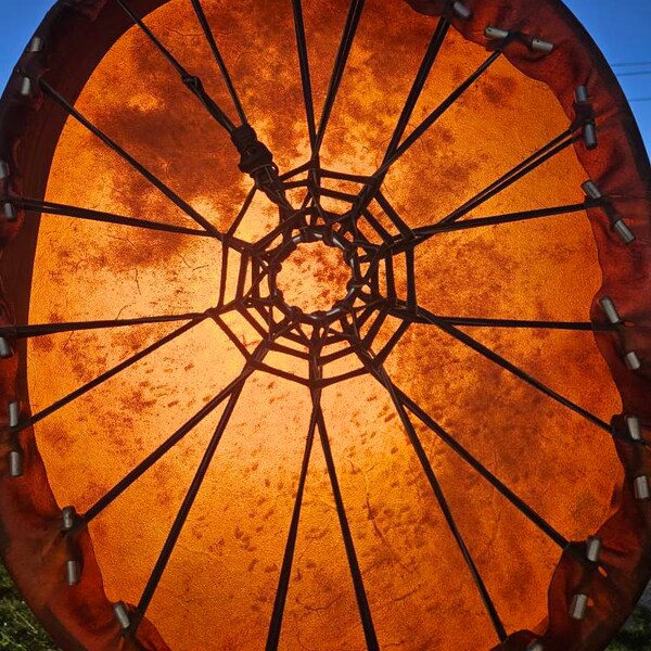 Lacing Rawhide, Medium Thick Buffalo Skin Rope for Drum Making. /1cm by ...