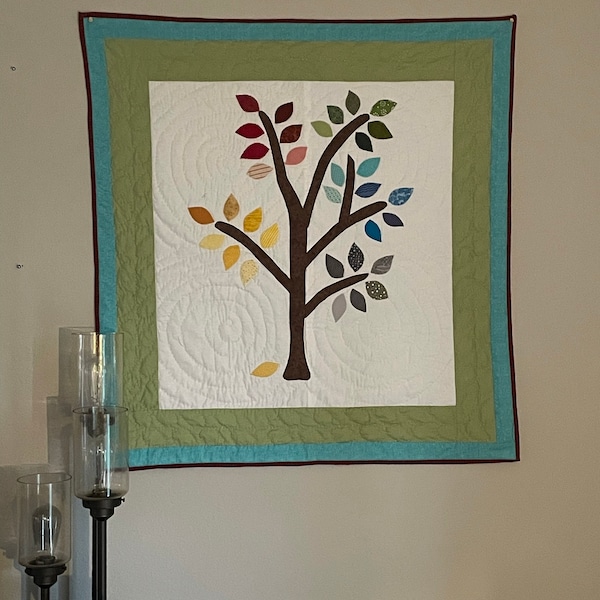 Happee Tree Quilt Pattern PDF- Applique the Easy Way- PDF - Etsy