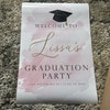 Pink Graduation Welcome Sign, Custom Graduation Party Welcome Sign ...