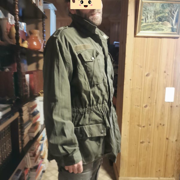 Veste d'uniforme de protection civile suédoise originale denim bleu ...