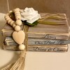 Wood Book Stack - 8"l X 4"h - Faux Book Stack - Personalized - Custom ...