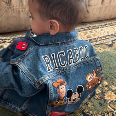 Boys Letter Patch Jean Jacket Name Patch Jacket Toddler Boys Custom ...