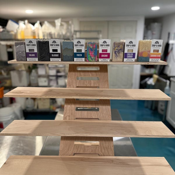 Display Shelves - Quick Setup - 4 Tier 30" Shelf Display - Craft Show ...