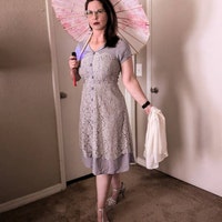 Lily A-line 1950s Vintage/ Custom Made Dress Retro 50s Made to Measure ...