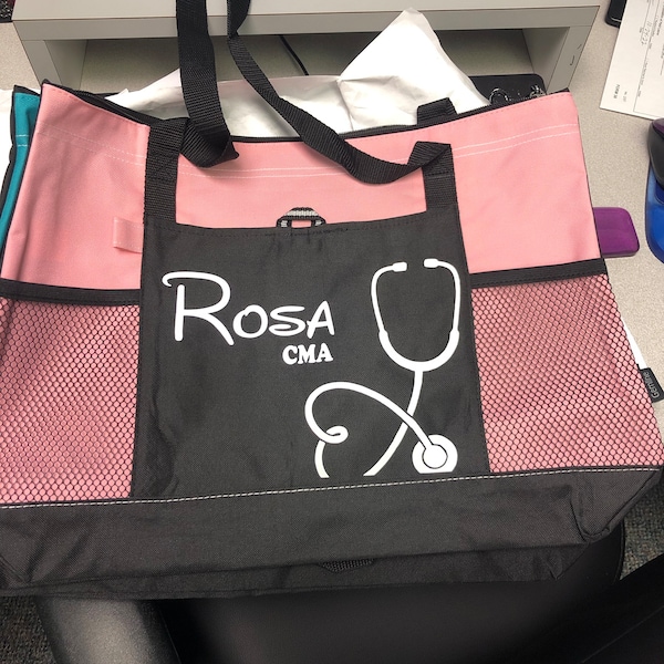 Custom Medical Assistant Bag, Personalized CMA Bag With Zipper, Utility ...