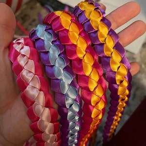 Customized Choose Your Colors Satin Double Ribbon Graduation - Etsy