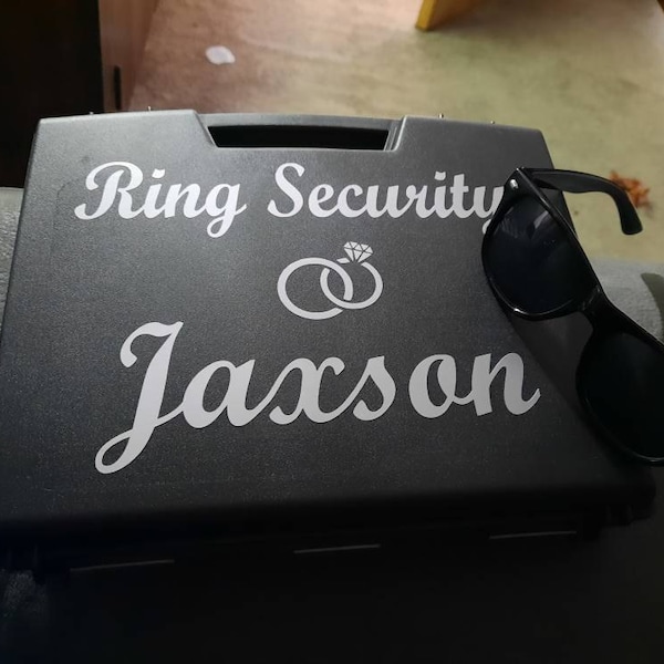 Ring Security Box With FREE Sunglasses, Ring Holder Inside, Ring Bearer ...