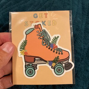 Roller Skate Sticker Quad Skate Vinyl Water and Weather Resistant ...