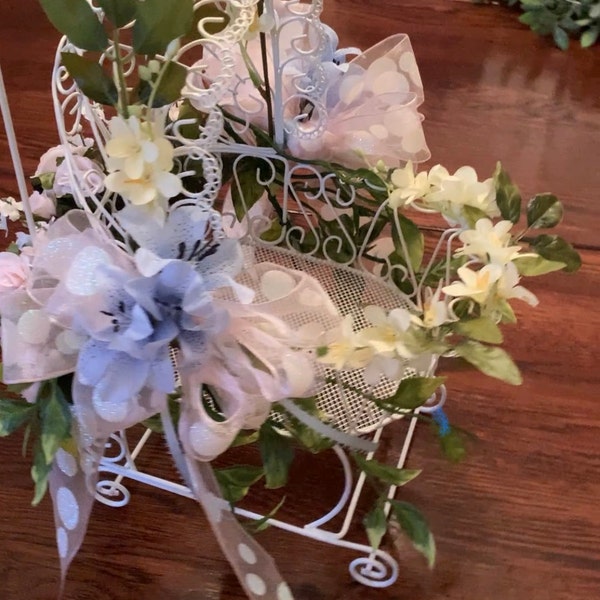 Set of 3 Wire Baby Carriages Great for Baby Shower Decorations Perfect ...