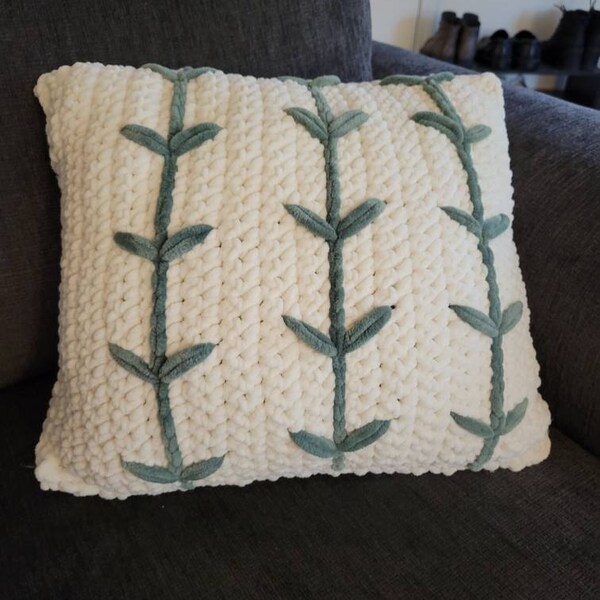 Botanical Pillow Crochet Pattern: Beginner Home Decor (PDF Digital ...