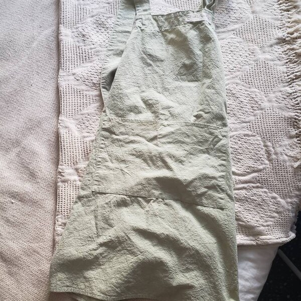 Cross Back Apron/cotton Apron/artists Apron/korean Style Apron/painters ...