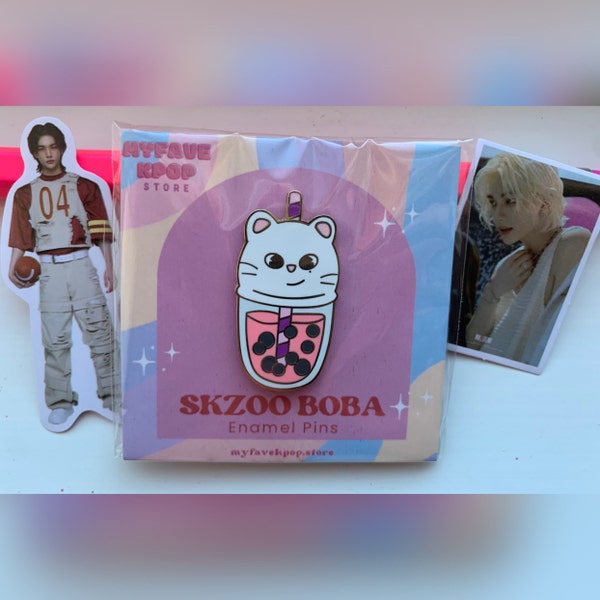 Stray Kids SKZOO BOBA Enamel Pin Kpop Merch Bag Accessories Skz Gift ...