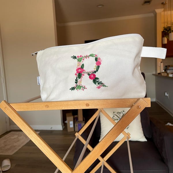 Floral Letter H Hand Embroidery Pattern for 6 and 4 Inch Hoop ...