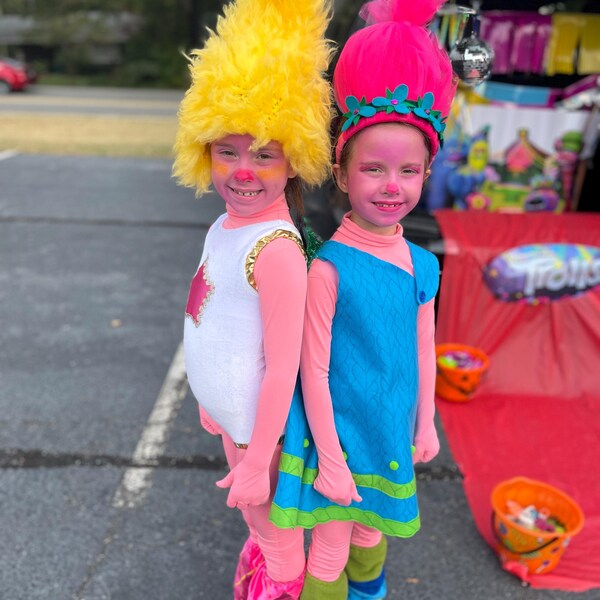 Trolls Poppy Outfit for Birthday Party, Handmade Princess Poppy Costume ...