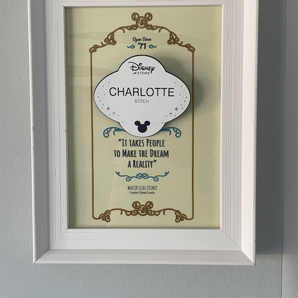 Cast Member Name Tag Display Frame and Print | Casting Agency Door ...