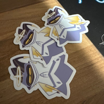 Hazbin Hotel Flat Squished Adam Sticker - Etsy