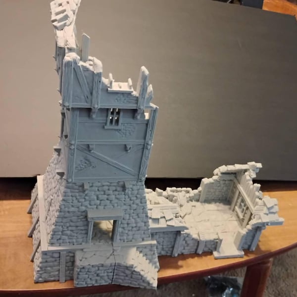 Underdark Keep, Dark Elf, Tower Keep, Dnd Terrain, Tabletop Scenery - Etsy