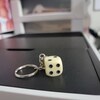 Handmade Dice Keychain, Single D6 Die Keyring, Casino, Gambling, Gaming ...