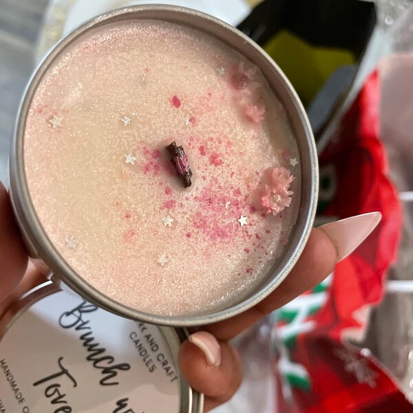 Pine Soy Candle, Holiday Candles, Seasonal Scented Aroma, Crackling Wood Wick Candle, Pine ...