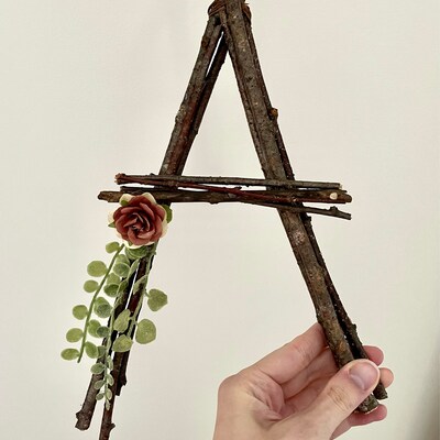 Woodsy Twig Letter - Etsy