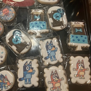1 Dozen Bluey Themed Custom Cookies - Etsy