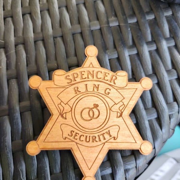 Ring Security Badge, Ring Bearer Badge, Ring Bearer Security Badge ...