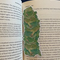 Frog Stack Bookmark Frog Art Cute Bookmark Laminated Cottagecore Book ...
