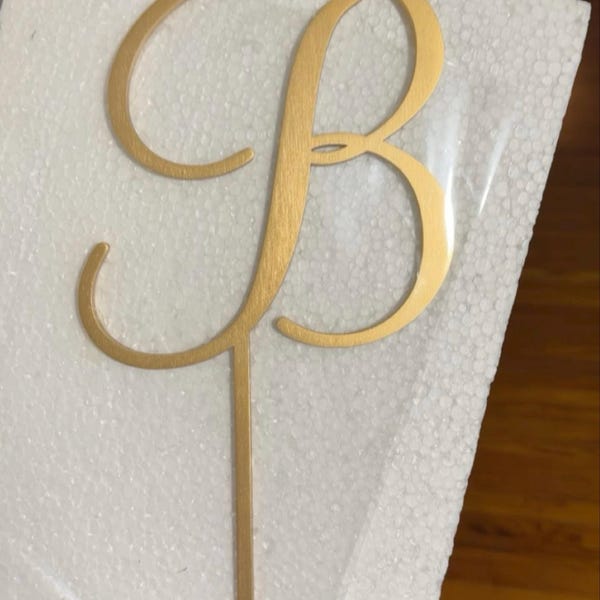 Wedding Cake Topper, Monogram Cake Topper, Custom Initials Wedding Cake ...